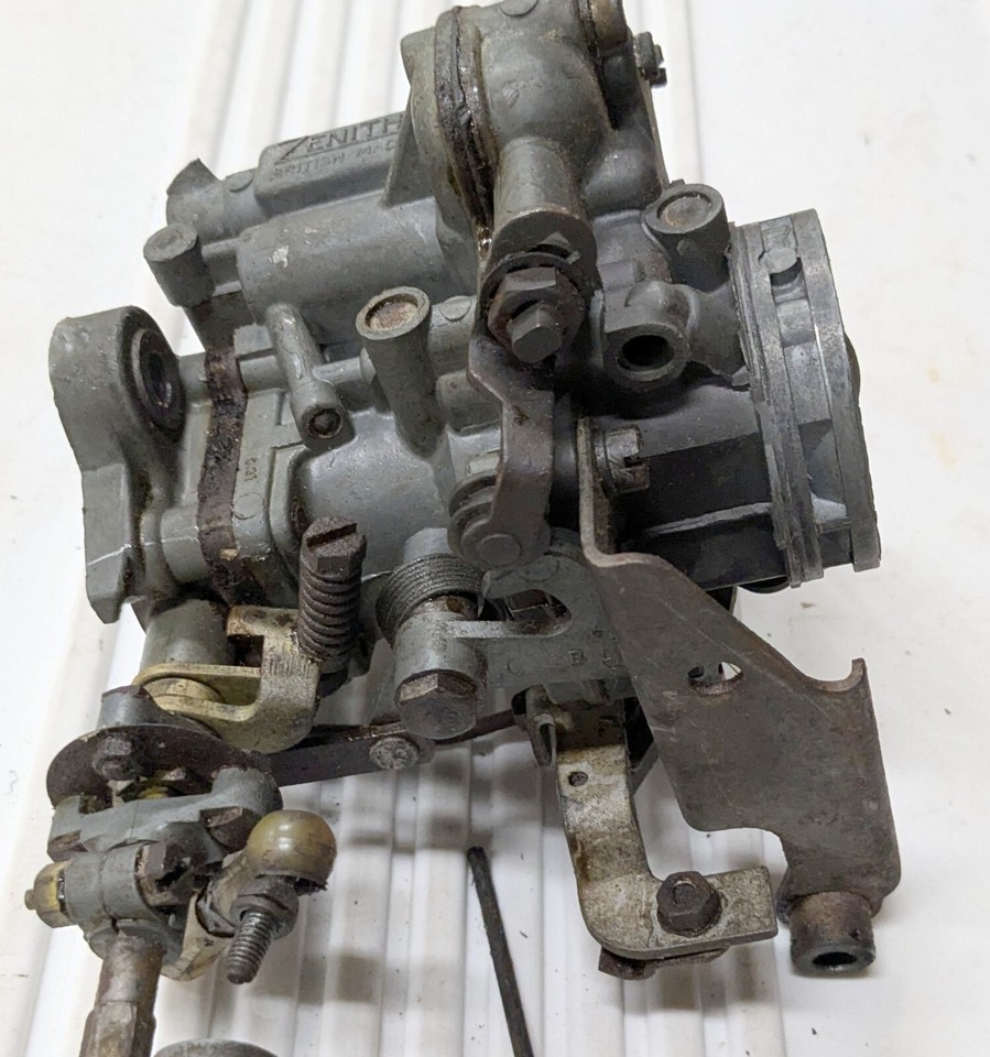 OEM Original Zenith Twin Carburetors + Air Filters From Sunbeam Alpine ...