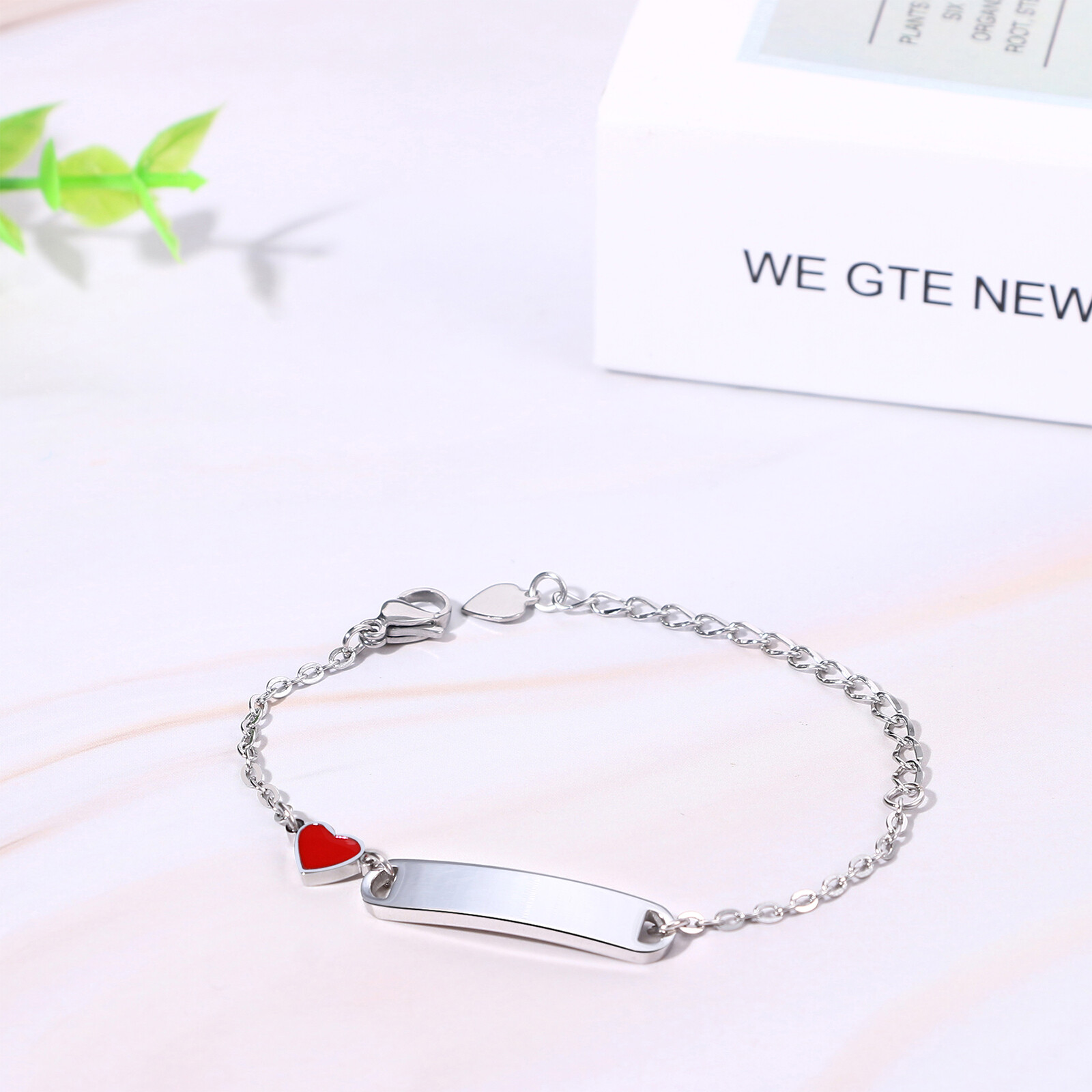 Personalized Kids Name Engraved ID Custom Stainless Steel Bracelet for ...