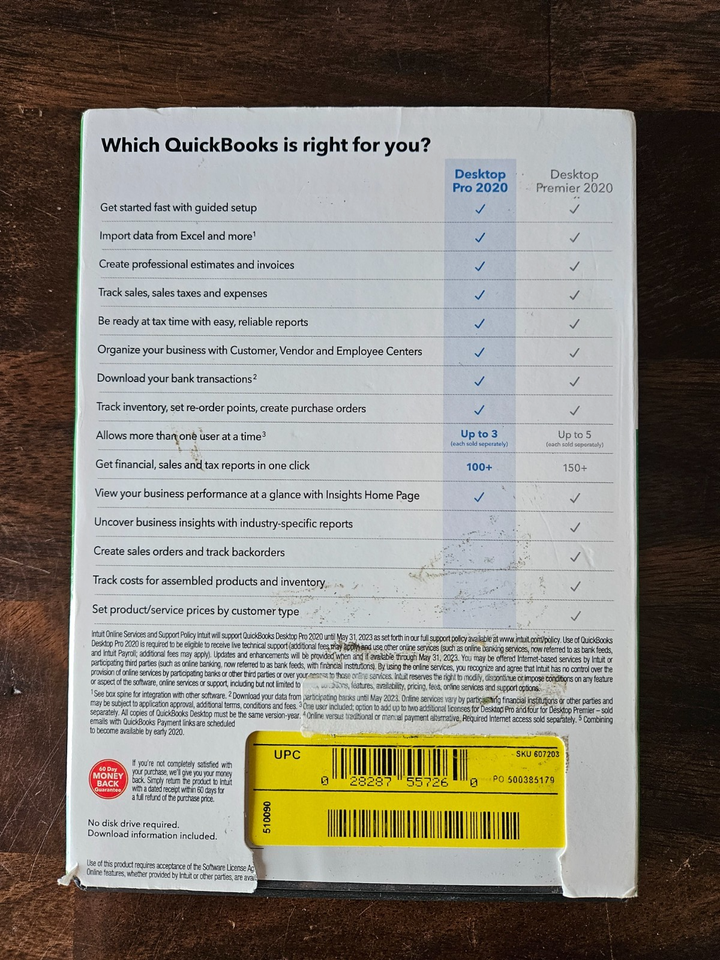 Quickbooks Desktop Pro 2020 Windows - NO SUBSCRIPTION - AUTHENTIC ...