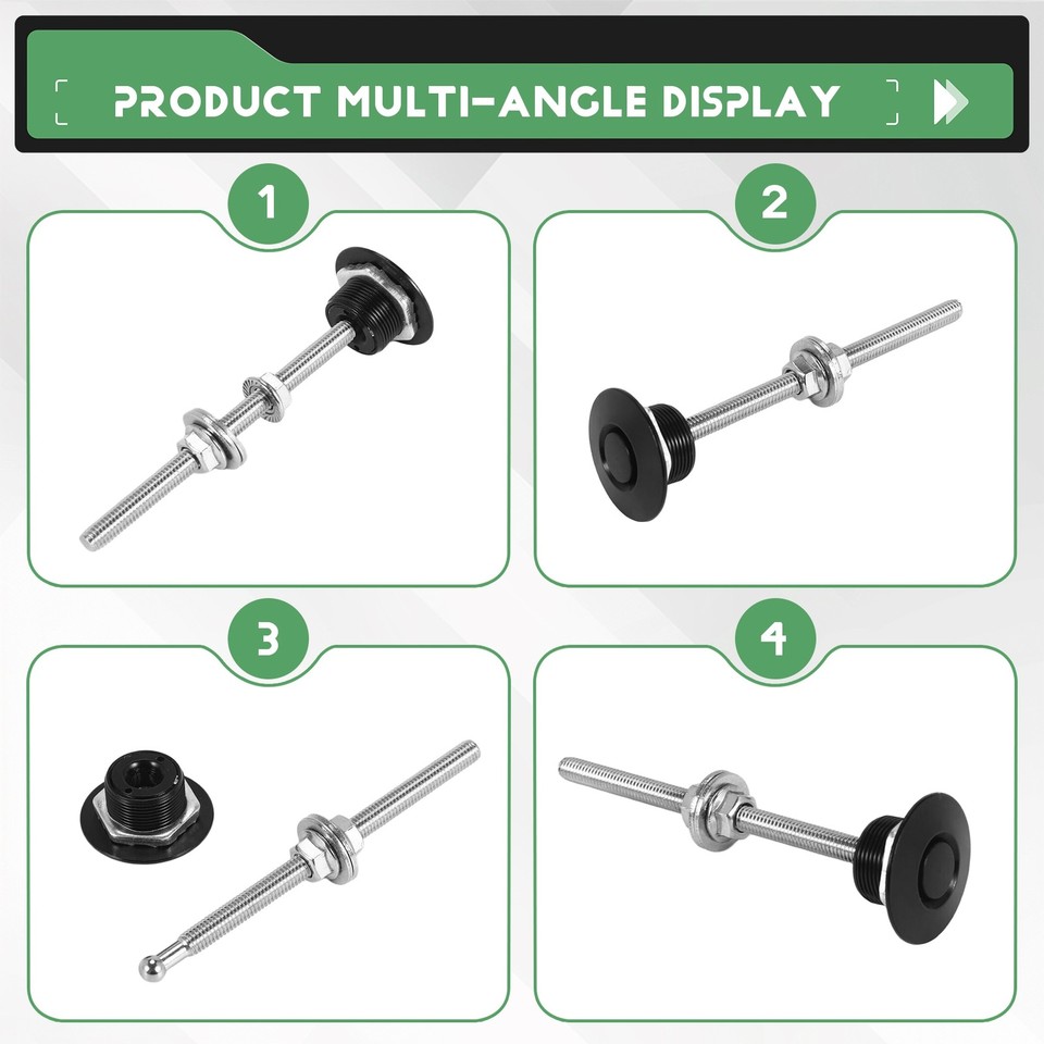 Release License Plate Lock Clip 1.25 Inch Diameter Aluminum Alloy ...