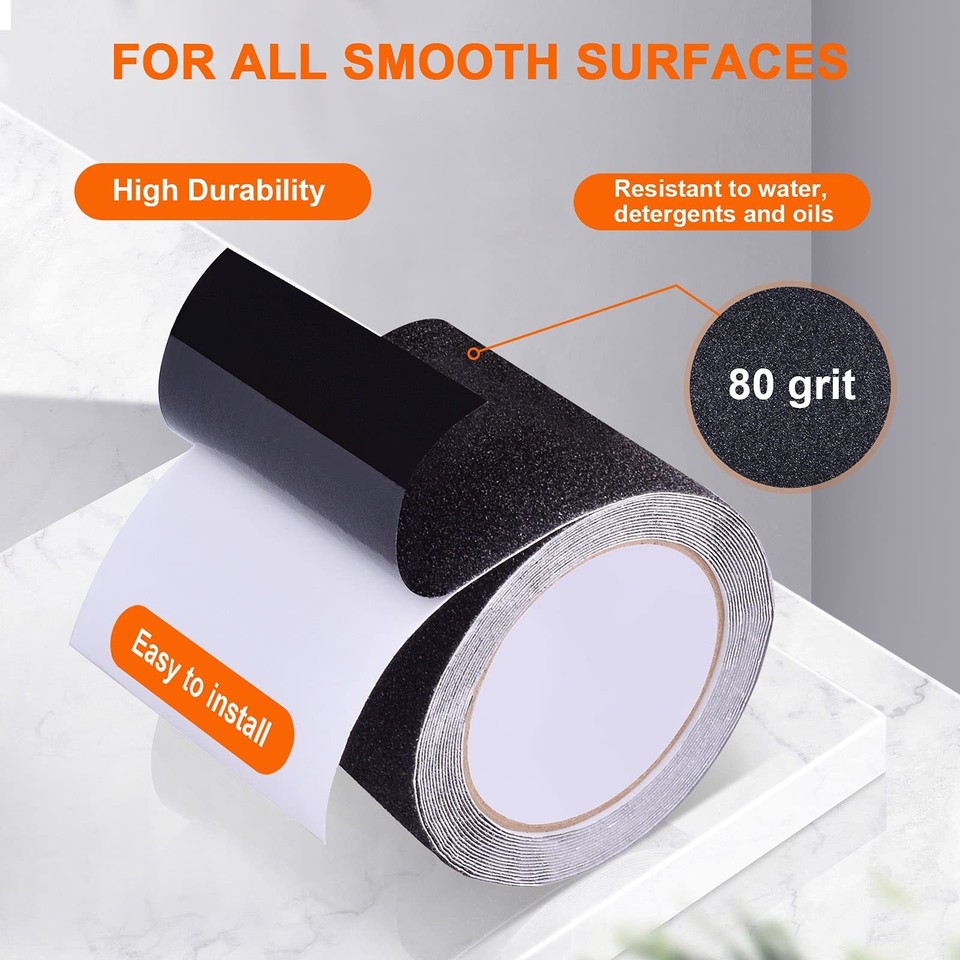 Qingluan Anti Slip Tape, Waterproof Self Adhesive Black 2