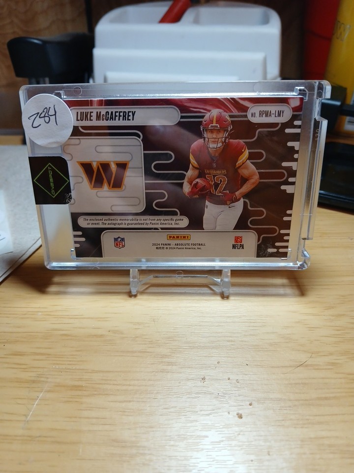 2024 Panini Absolute - Rookie Premiere Materials Autos Luke McCaffrey ...