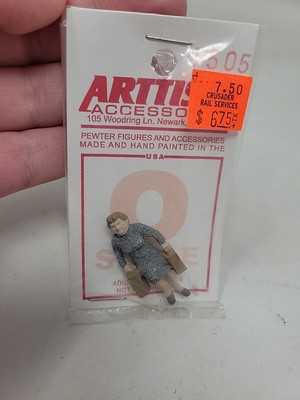 Arttista O Scale Train Scenery Figure Painted Woman Bags Stepping Up ...