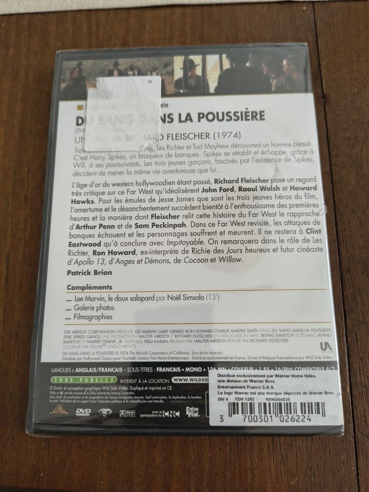 Dvd Du Sang Dans La Poussière Western Fleischer Lee Marvin Neuf | eBay