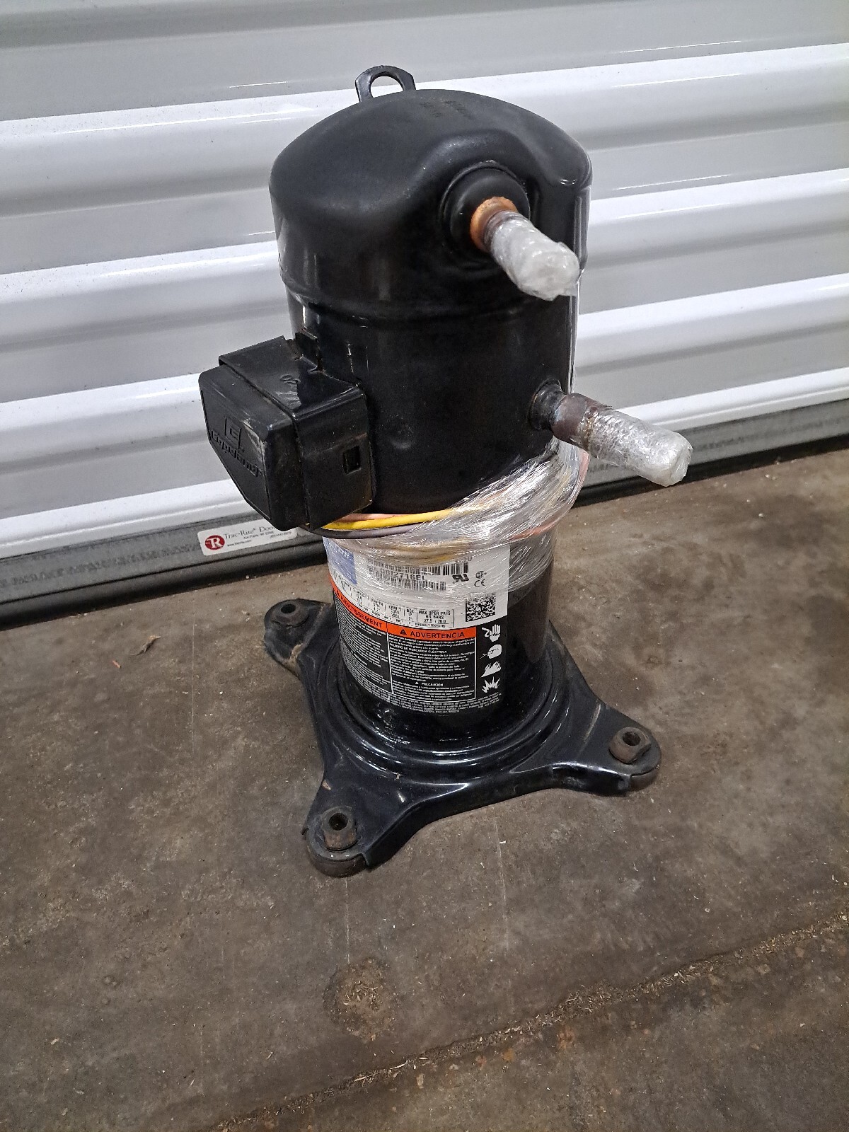 ZR24K4-PFV-230 Copeland 2 Ton Scroll Compressor 208/230 Volts 1PH R-22 ...