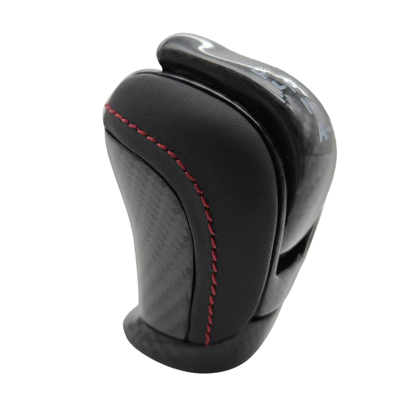 For Nissan R35 GT-R Shift Knob Black 3K Twill Carbon W/Red Stitch White ...