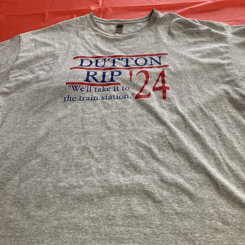 NWOT Dutton Rip '24 - Yellowstone - Heather Gray T-Shirt - 3XL On A ...