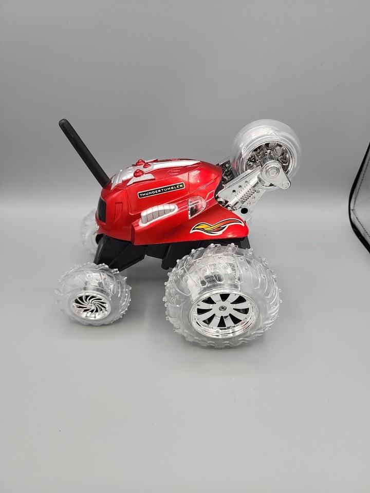 Sharper Image Thunder Tumbler Remote Control Stunt Mini Truck Red No ...