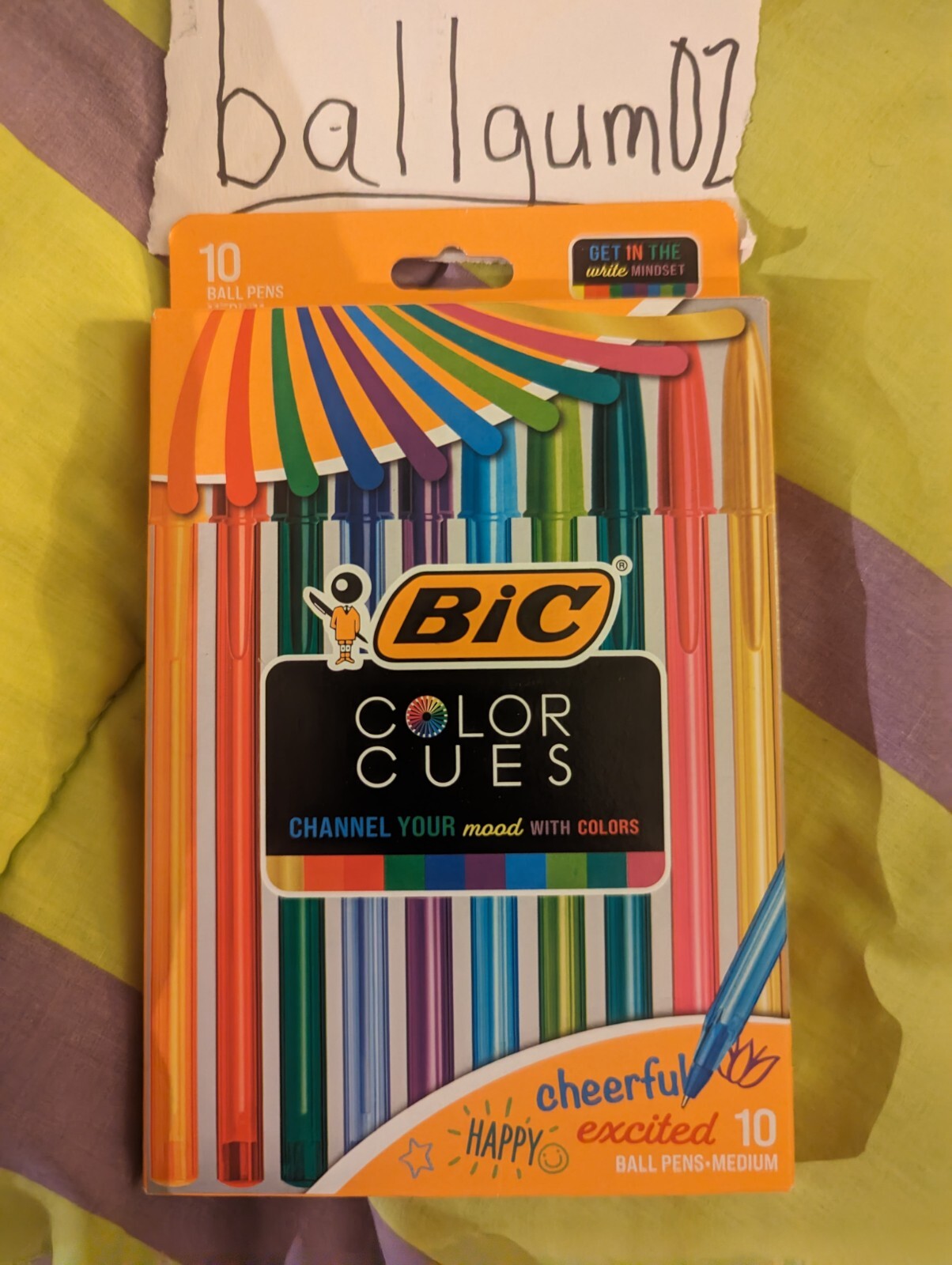 BIC: Color Cue Ball Pens, Medium Point, Assorted Colors, 1 package of ...