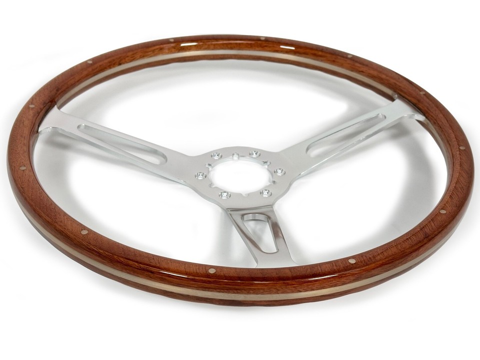 1978-91 Ford Bronco 6-Bolt Walnut Wood Shelby Steering Wheel Kit ...