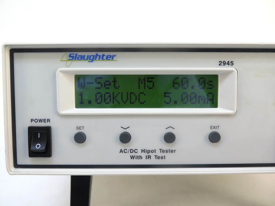Slaughter 2945 5 kV AC / 6 kV DC Hipot / Insulation Resistance Tester ...