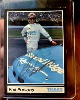 NASCAR Phil Parsons signed 1991 TRAKS racing card #29 auto | eBay