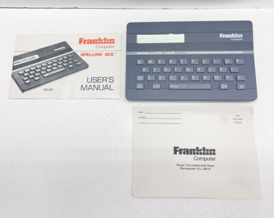 Franklin Computer Spelling Ace Calculator | eBay