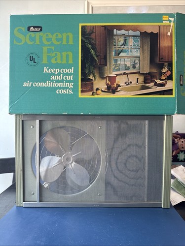 VTG MARVIN 239 EXPANDABLE WINDOW SCREEN FAN IN BOX 22"-37" WIDE Brand ...