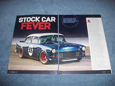 1955 Chevy 2-Door Sedan NASCAR Tribute Article "Stock Car Fever" | eBay