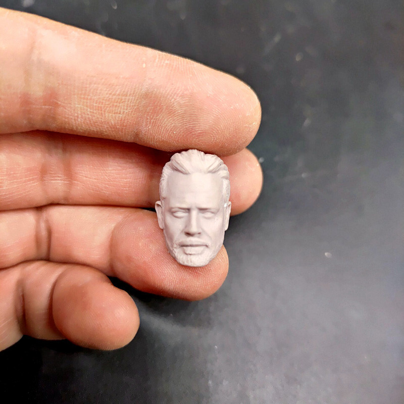 Blank 1/10 ScaleThe Walking Dead Negan Head Sculpt Unpainted Fit 7 ...