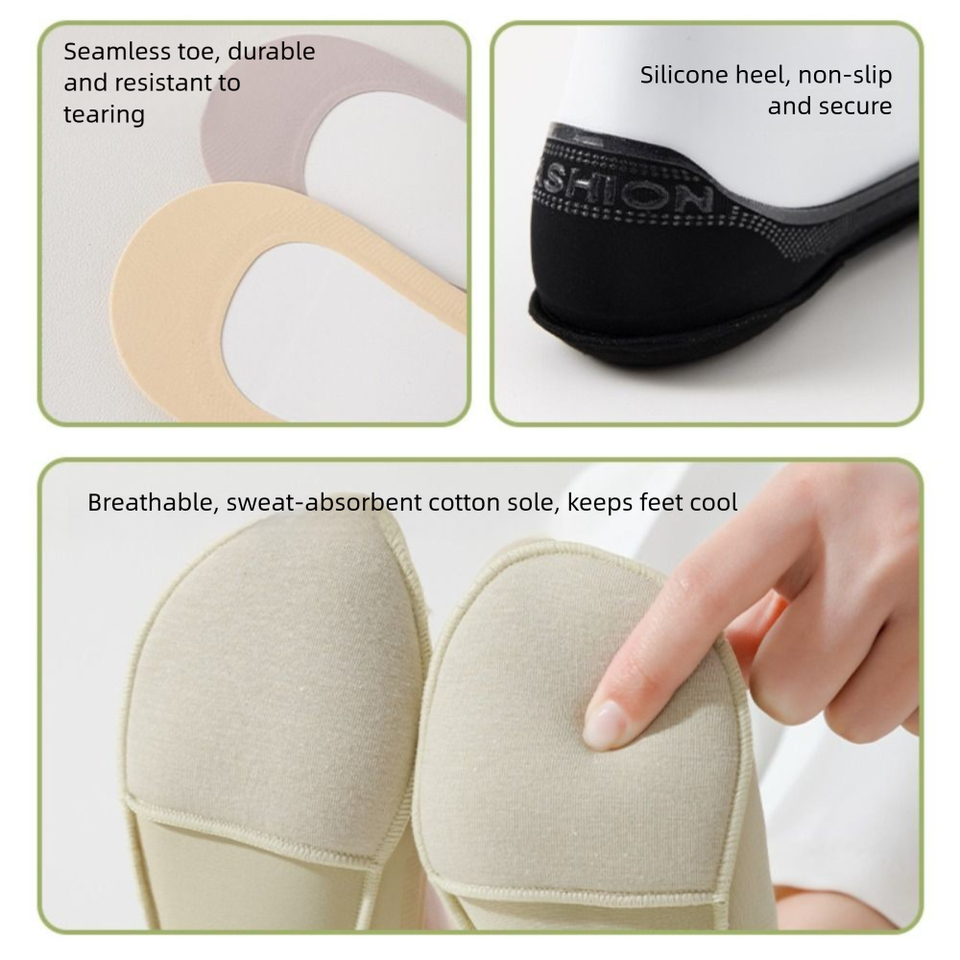 Shock Absorbing Boat Sock Sponge Bottom Shoe Pads Insole Socks Women ...