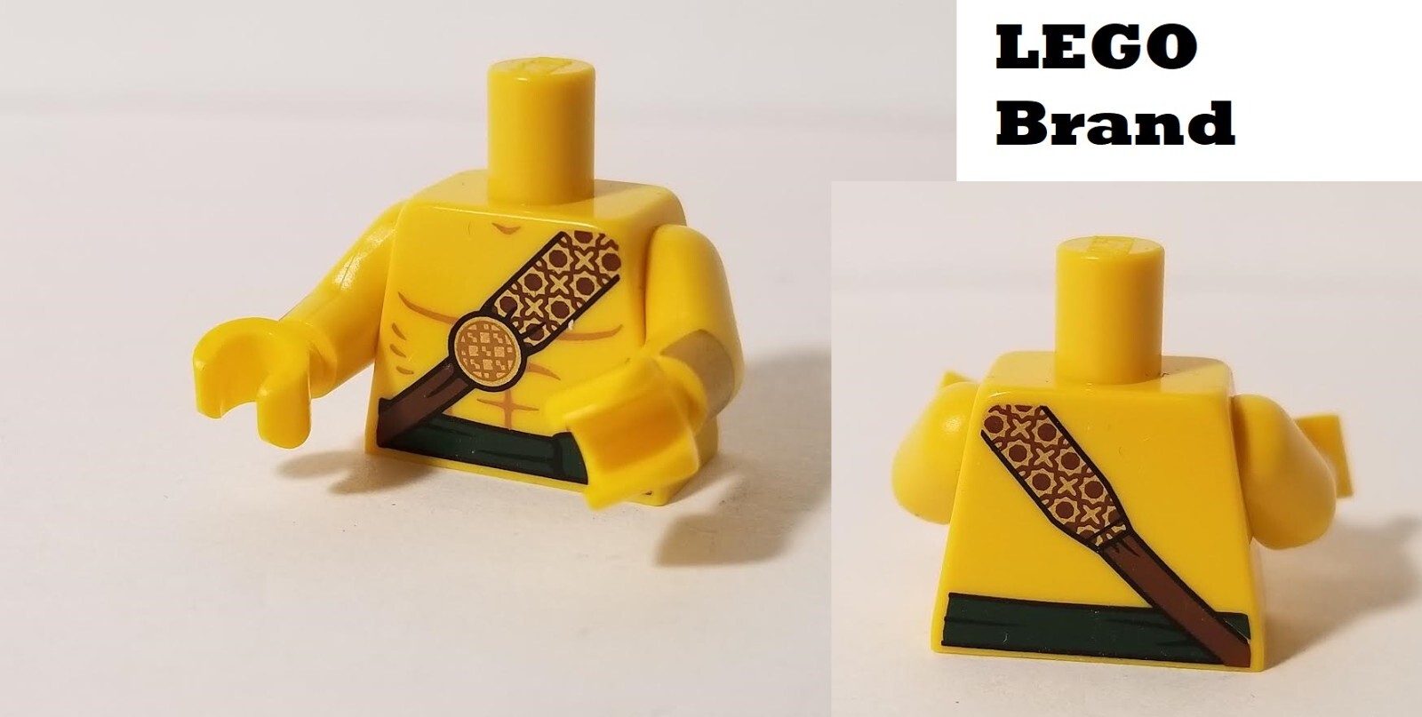 LEGO Muscles Bare Chest Warrior Torso Gold Sash Chainmail 6 Pack 2016 ...