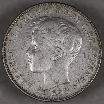 1895 Puerto Rico Silver 20 Centavos | eBay