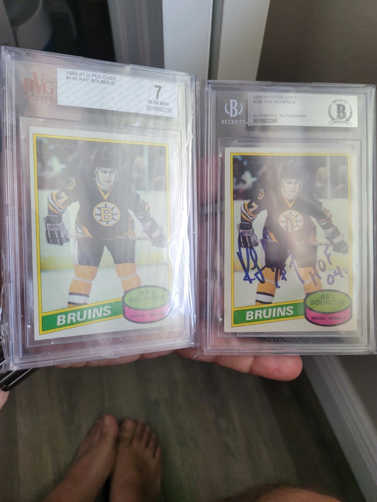 1980-81 OPC O-Pee-Chee Ray Bourque Rookie RC - BVG 7 OPC & Beckett Auth ...