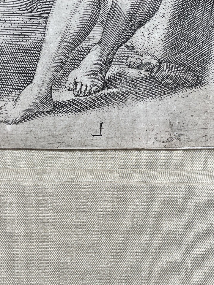 Lucas Van Leyden Fall Of Man Adam Eve Woodcut Engraving 16th C. Dutch ...