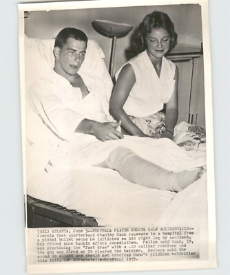 College FOOTBALL's Stanley Gann Accidentally Shoots Self in Leg 1959 ...