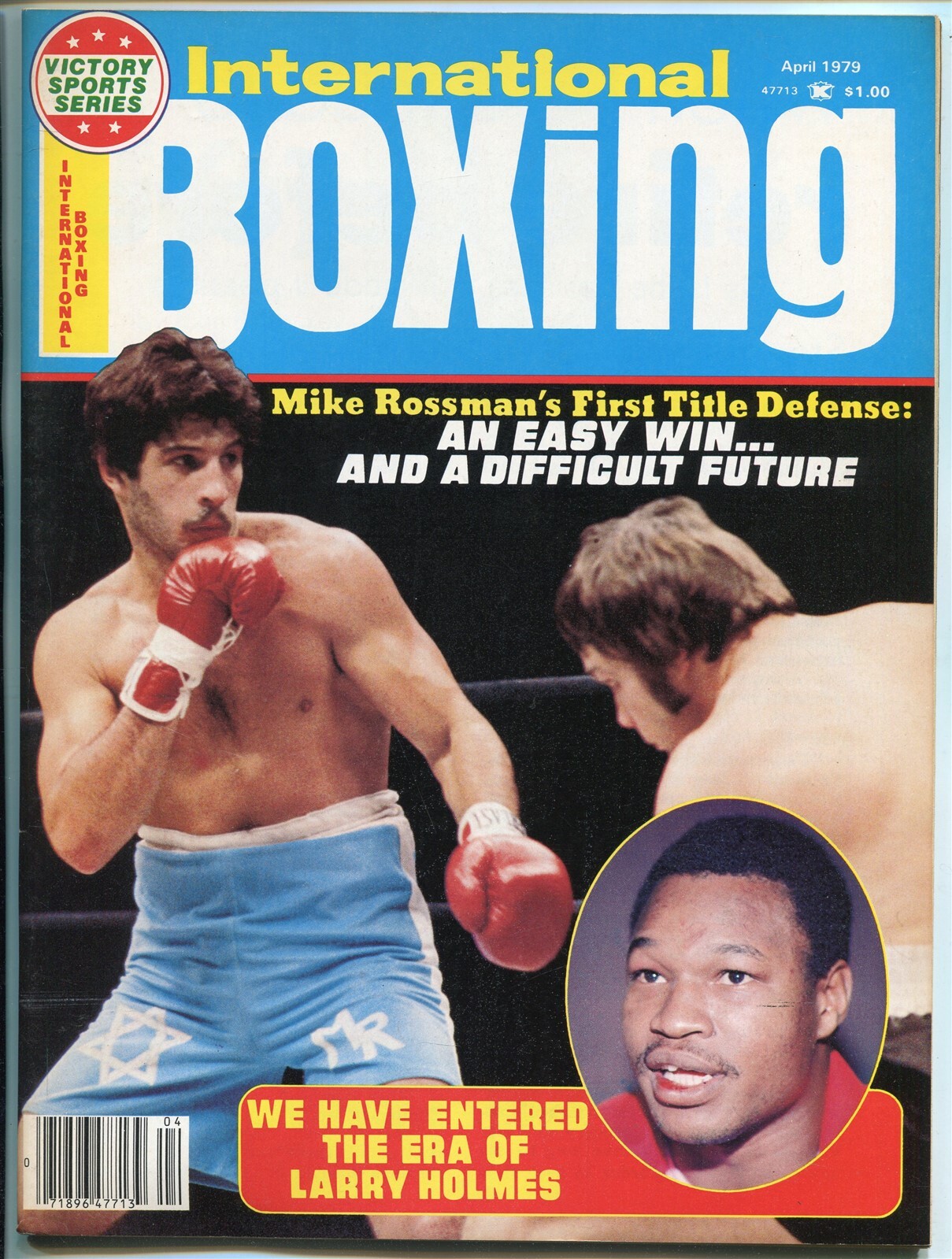 Larry Holmes Mike Rossman 1979 International Boxing Magazine April ...