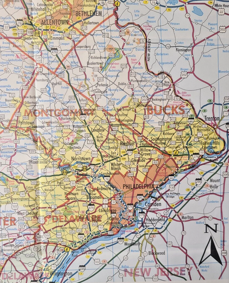 Map Of Eastern Pennsylvania Pa Pennsylvania County Map [Map Of PA