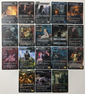 Dracula MTG Complete Set 18 Card Magic the Gathering Innistrad Crimson ...