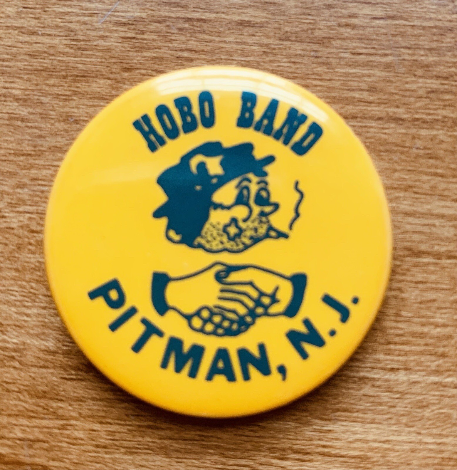 Vintage Hobo Band Logo Pin Button Pitman, NJ Measures 1 1/4" Across | eBay