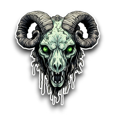 Evil Zombie Sheep Animal Vinyl Sticker Decal For Car Laptop Window ...