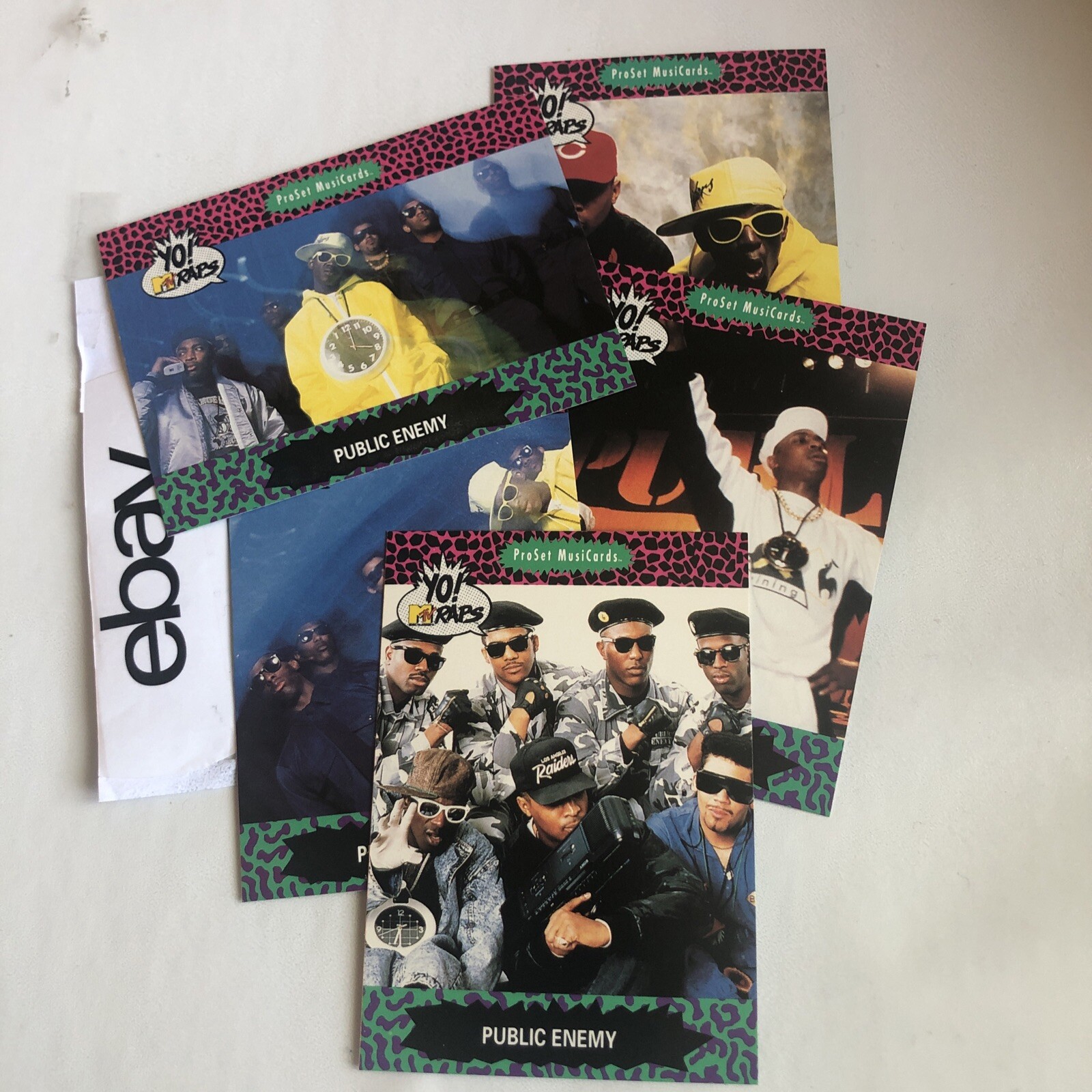 Vintage 1991 Pro Set Yo MTV Raps Cards. Public Enemy Lot of 5 /#59,60 ...