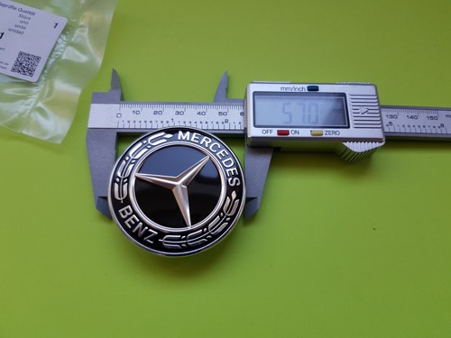 Mercedes W176 R231 C218 X156 W217 Bumper hood Emblem A0008171306 BLACK ...