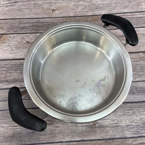 AMC Stainless Steel Cookware Sauce Saute 8” Pan Pot Double Handle | eBay