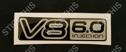 Holden HSV VN VP VR VS Guard Boot Badge V8 6.0 Injection Domed Decal ...