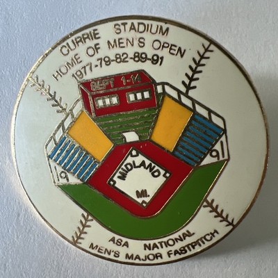 Currie Stadium Midland Mi Pin Home Of Men’s Open 1977-91 Major Fast ...