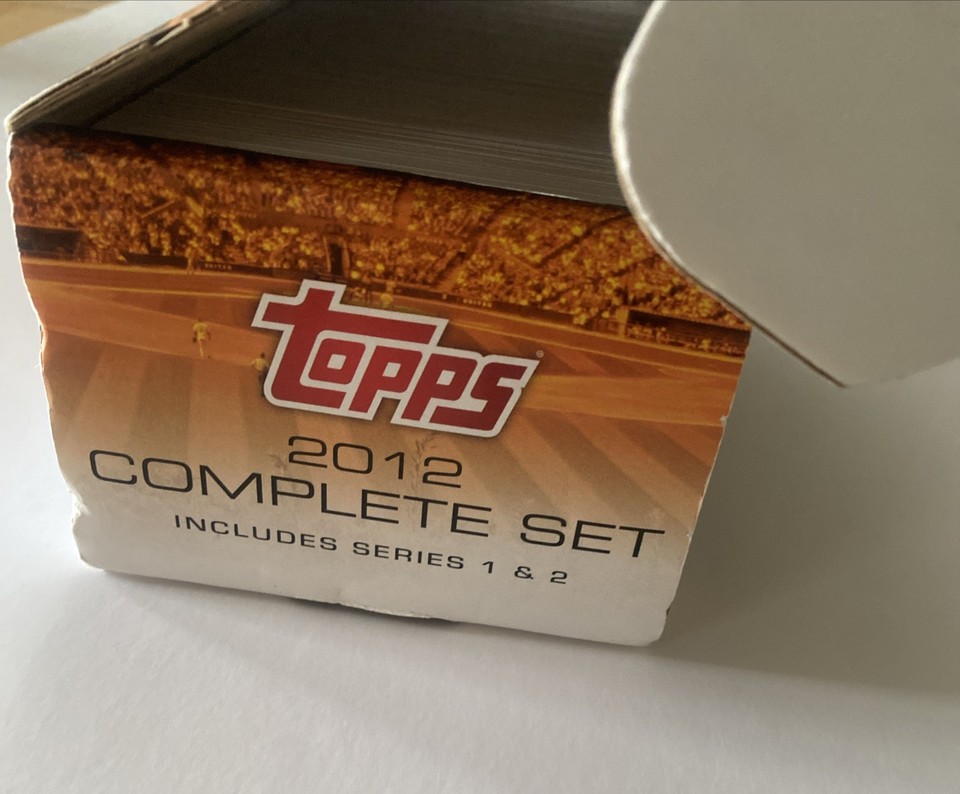 2012 Topps Baseball Complete Set FACTORY NEW Open Box | eBay
