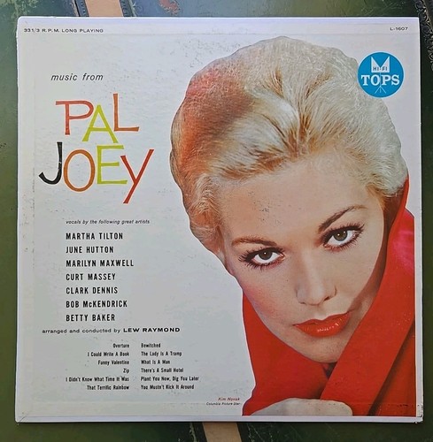 VTG Music From Pal Joey Record Vinyl 12" LP 33 RPM Tops L 1607 | eBay