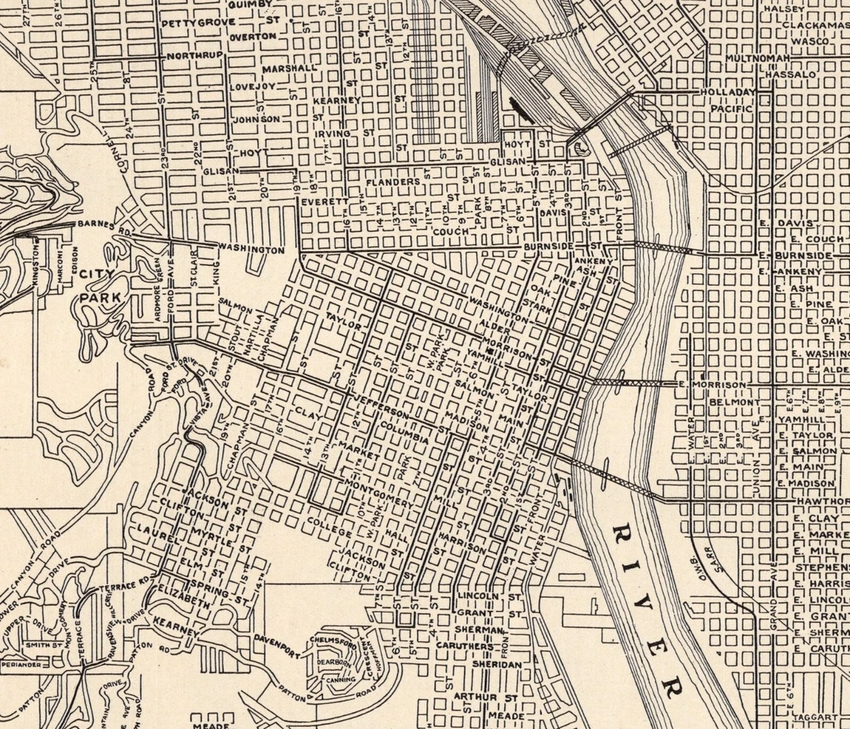 Vintage Street Map