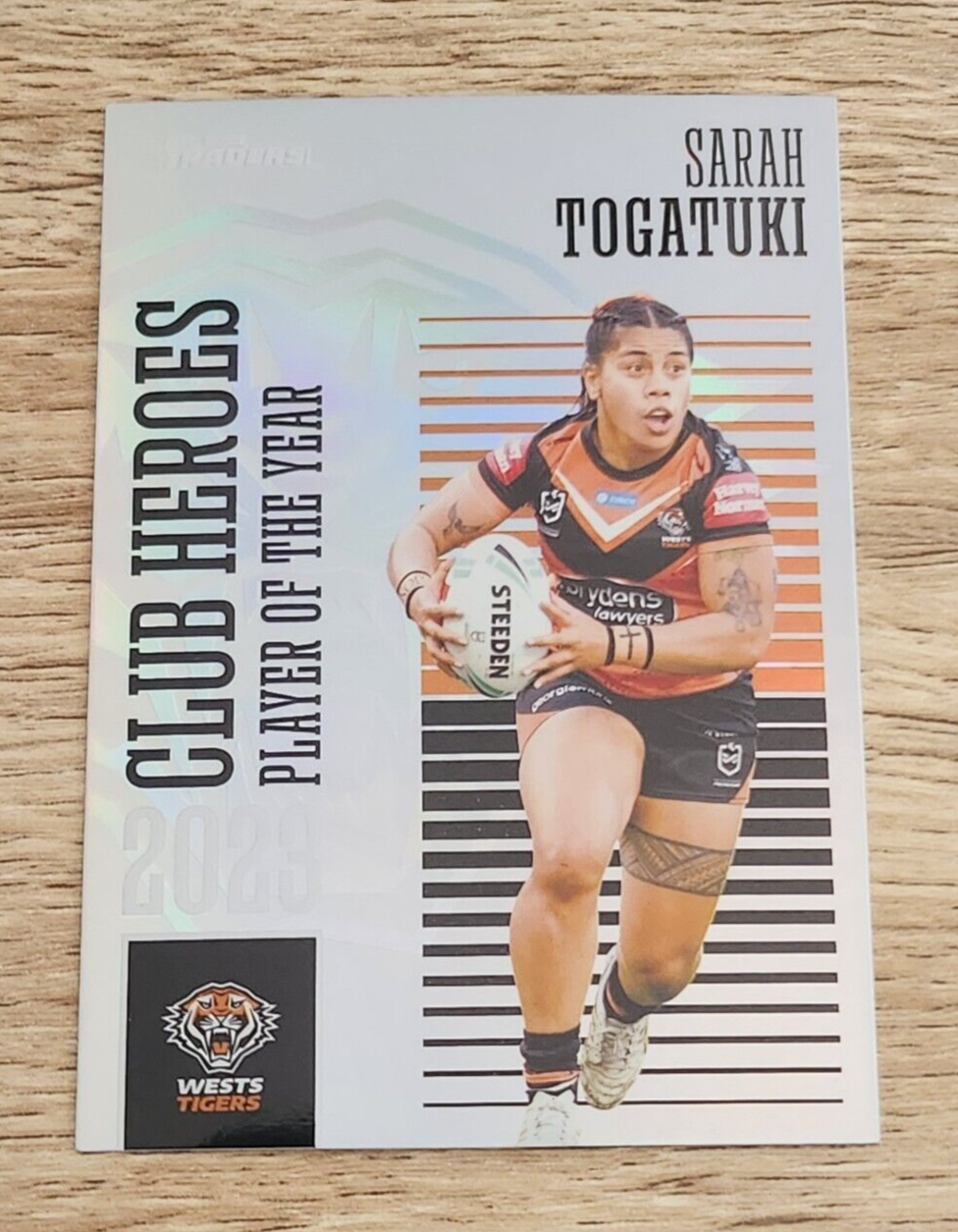 2024 NRL TRADERS TITANIUM TIGERS CLUB HEROES PLAYER OF THE YEAR SARAH TOGATUKI | eBay Australia