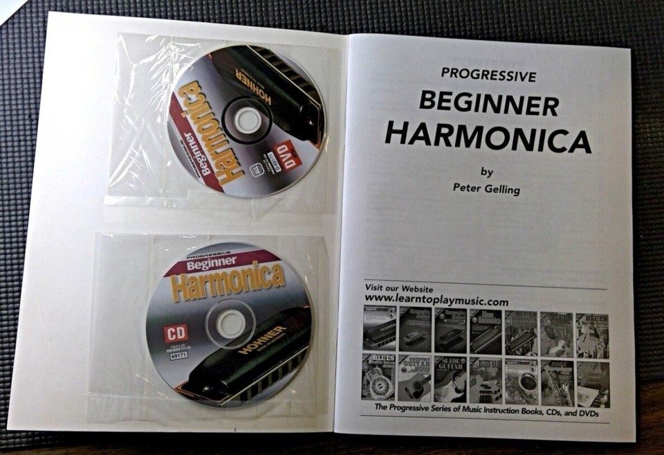 Songbook: Progressive Beginner Harmonica, by Peter Gilling W/CD+DVD | eBay
