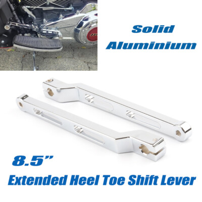 8.5" Extended Shift Levers Chrome Heel Toe Shifter Set For Harley ...