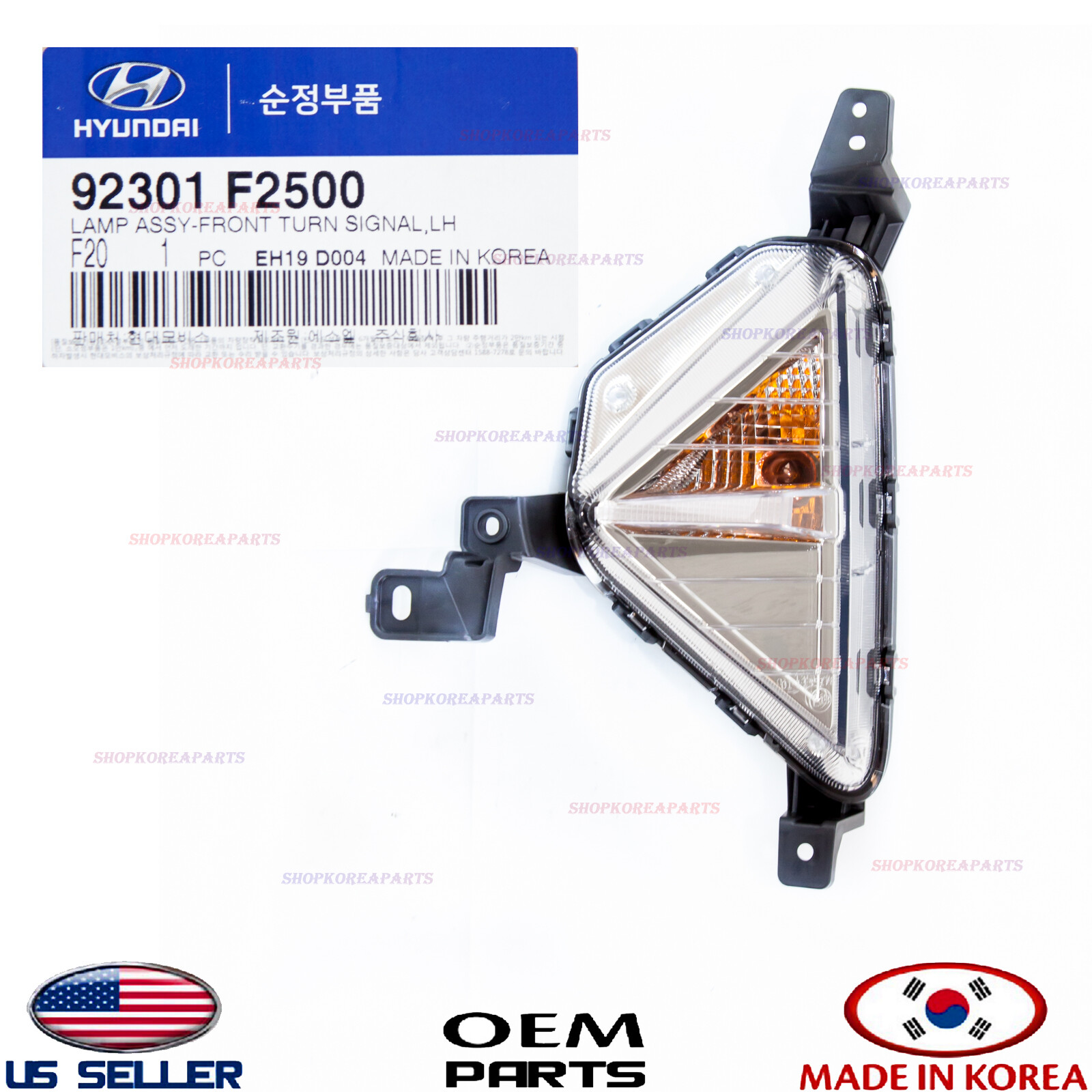 LAMP FRONT TURN SIGNAL LEFT ⭐GENUINE⭐ HYUNDAI ELANTRA SEDAN 2019-2020 ...