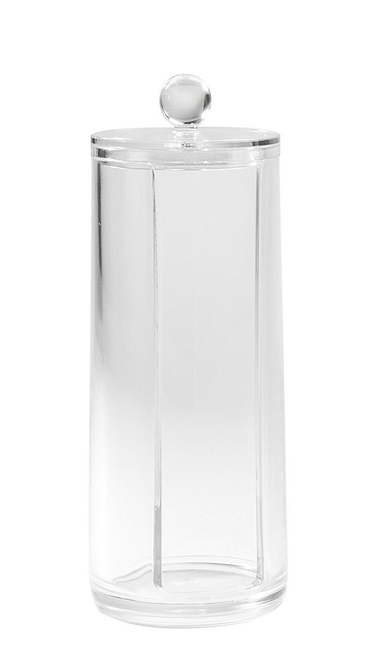 Best Cotton Pad Dispenser Storage Holder Box Case Wool Lid Transparent ...