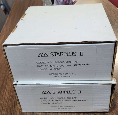2 New Old Stock Vodavi Starplus Single-Line Phone Almond 702479101737 ...