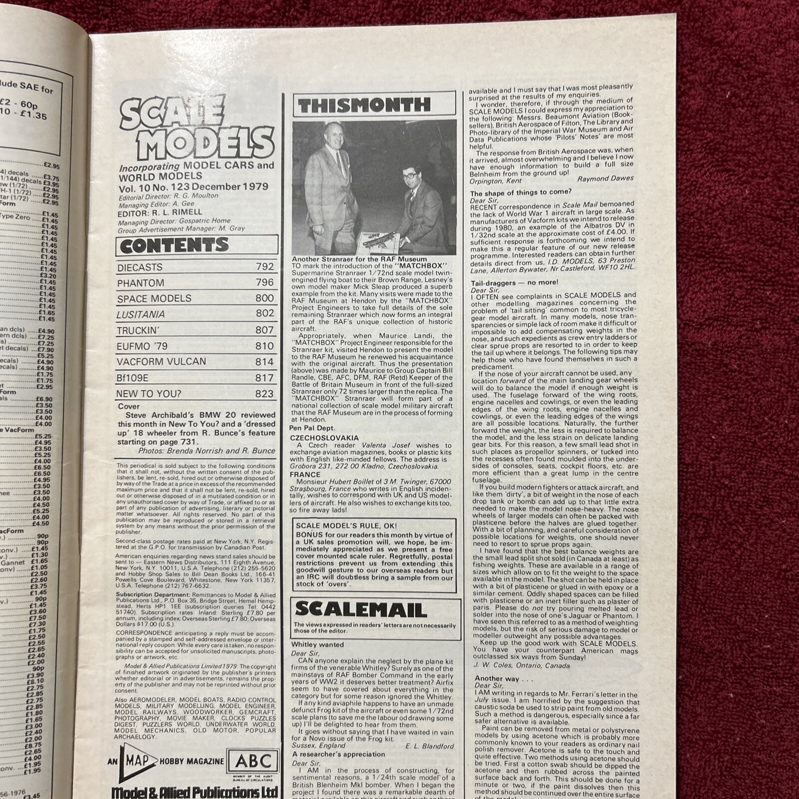 Scale Models Magazine December 1979 | eBay