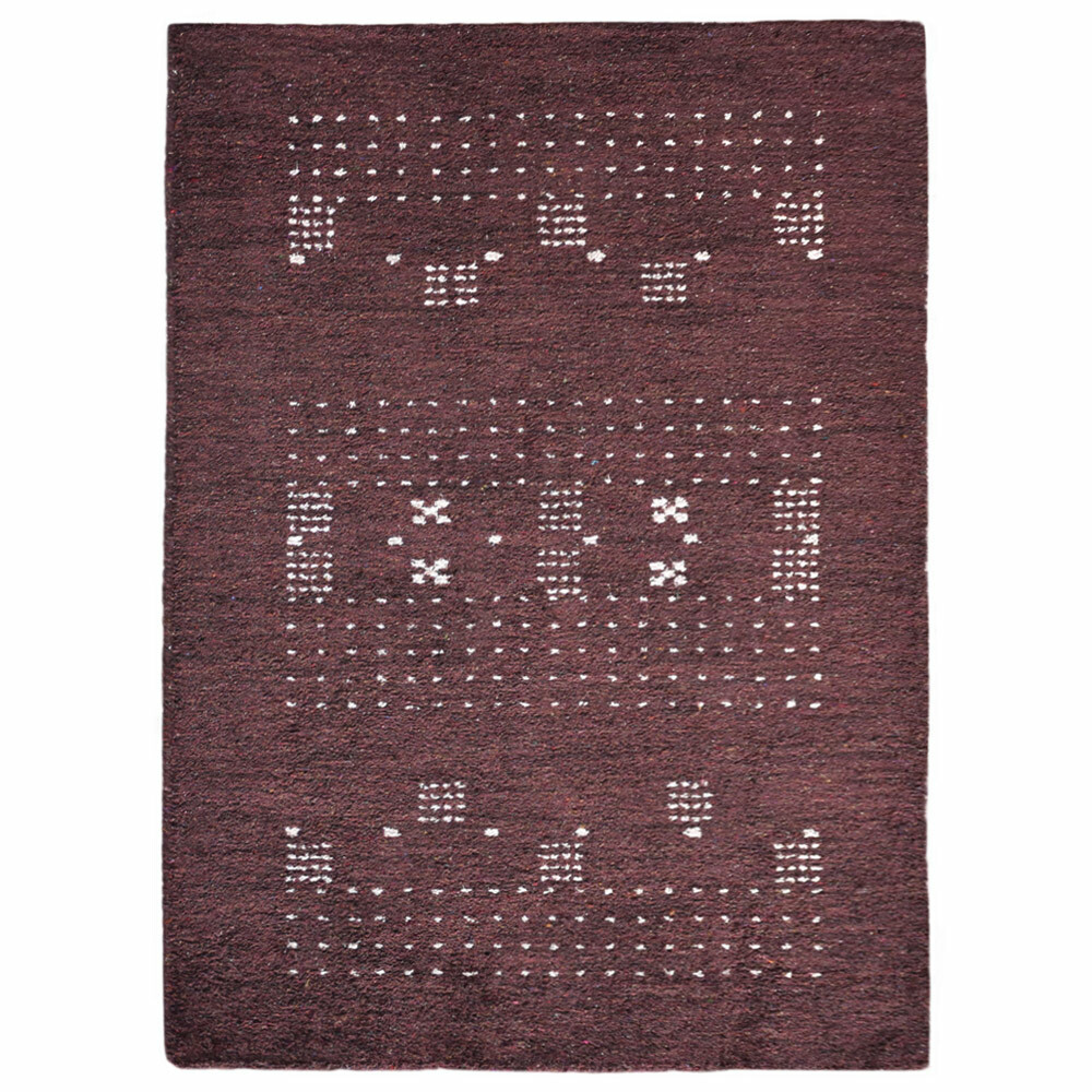 Eco-Friendly Hand Knotted Loom Silk Mix Area Rug Contemporary Brown ...