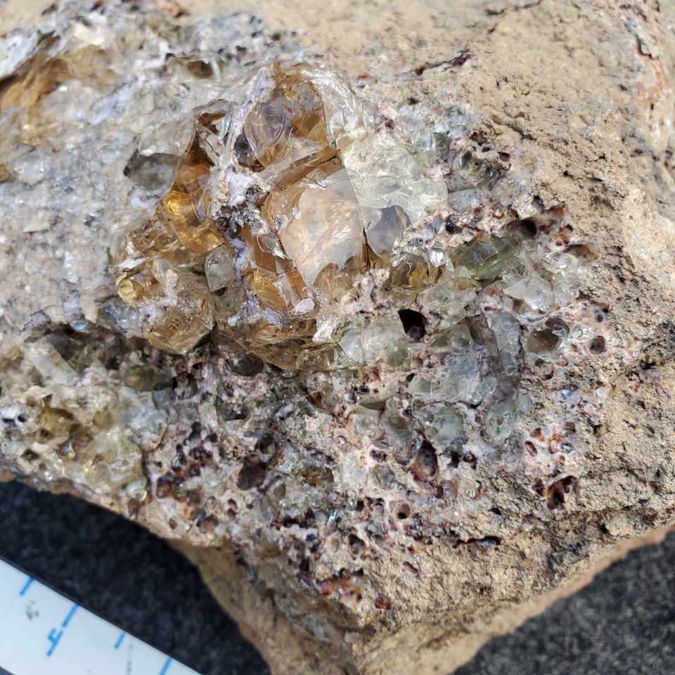 Amber Glass Slag On Rock Landscape Aquarium Decor 10.5 lb Vintage ...