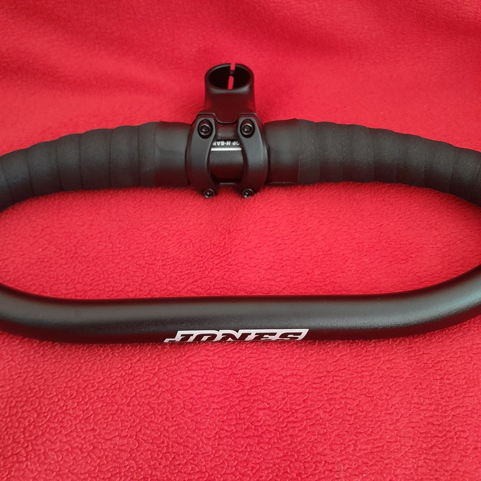 Jones Taped H-Bar SG Loop Handlebar, Grips, 80mm Stem, Bar Plugs, Extra ...