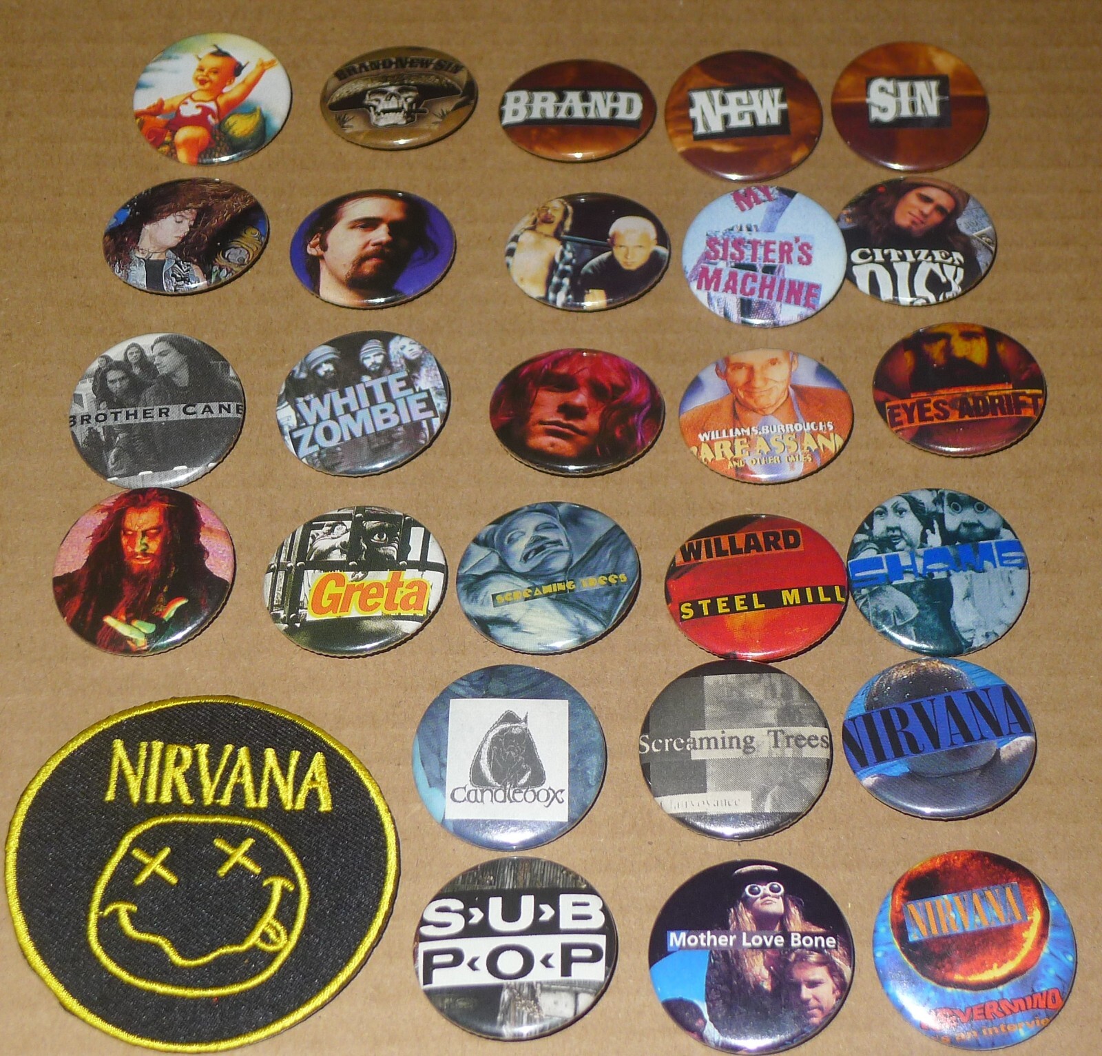 GRUNGE #2 memorabilia LOT patch NIRVANA pin SCREAMING TREES mother love bone | eBay